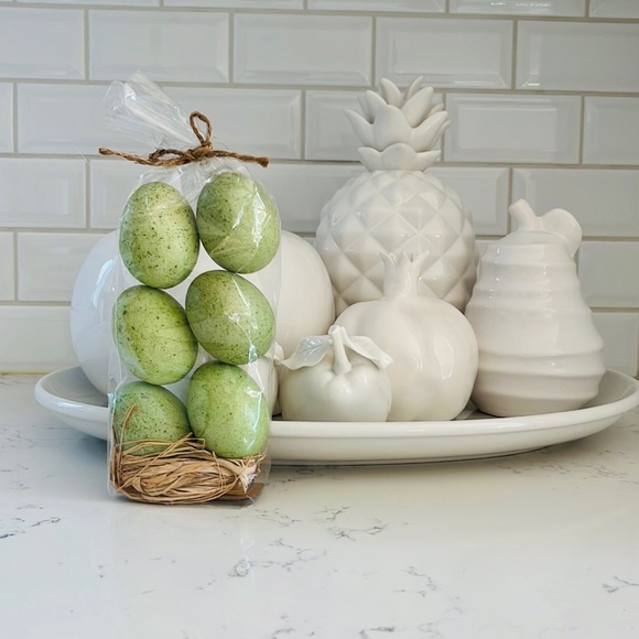 Pottery Barn | Accents | Pottery Barn Speckled Egg Vase Filler | Poshmark